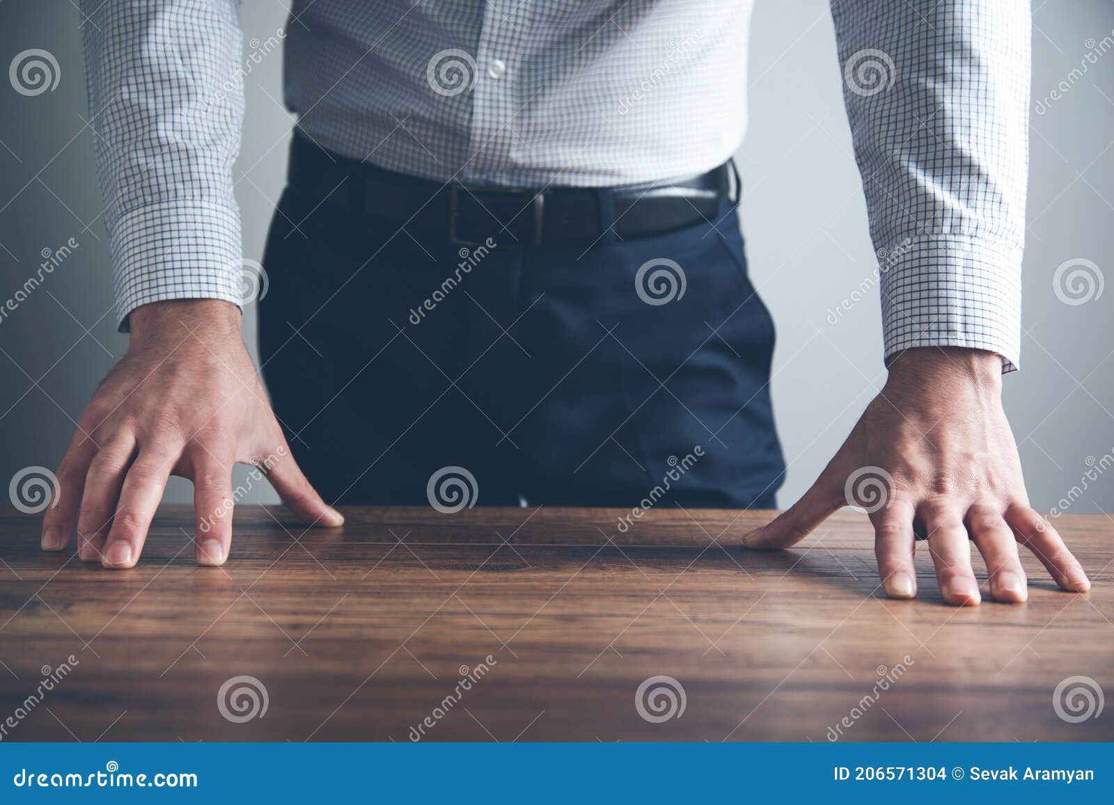 Business man hand on desk stock photo. Image of paperwork - 206571304