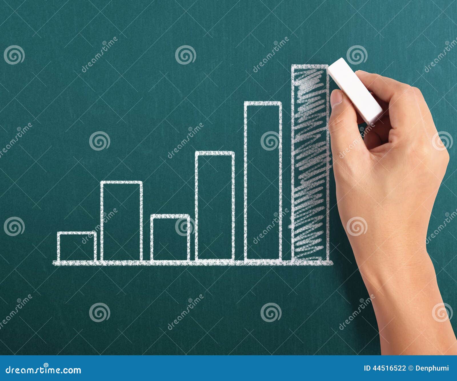 Business Man Hand Drawing a Graph Stock Photo - Image of chart ...