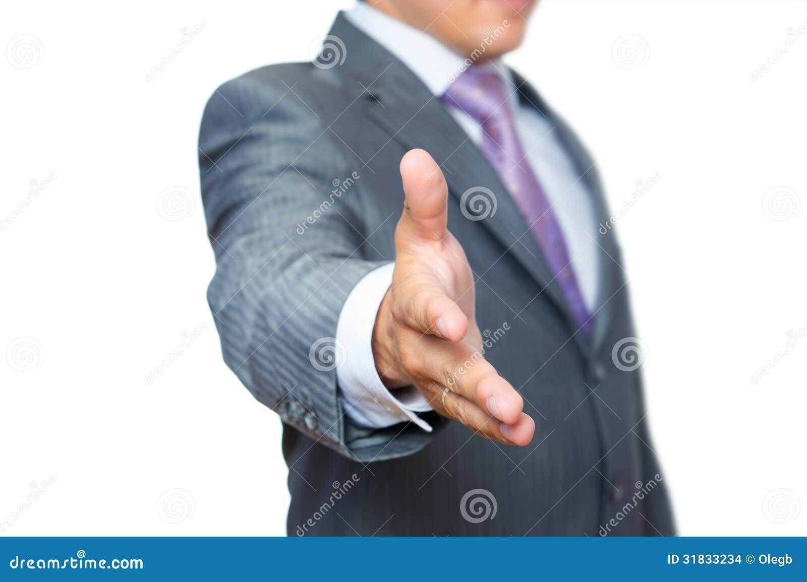 Hand Extended Out To Shake Another Royalty-Free Stock Photo ...