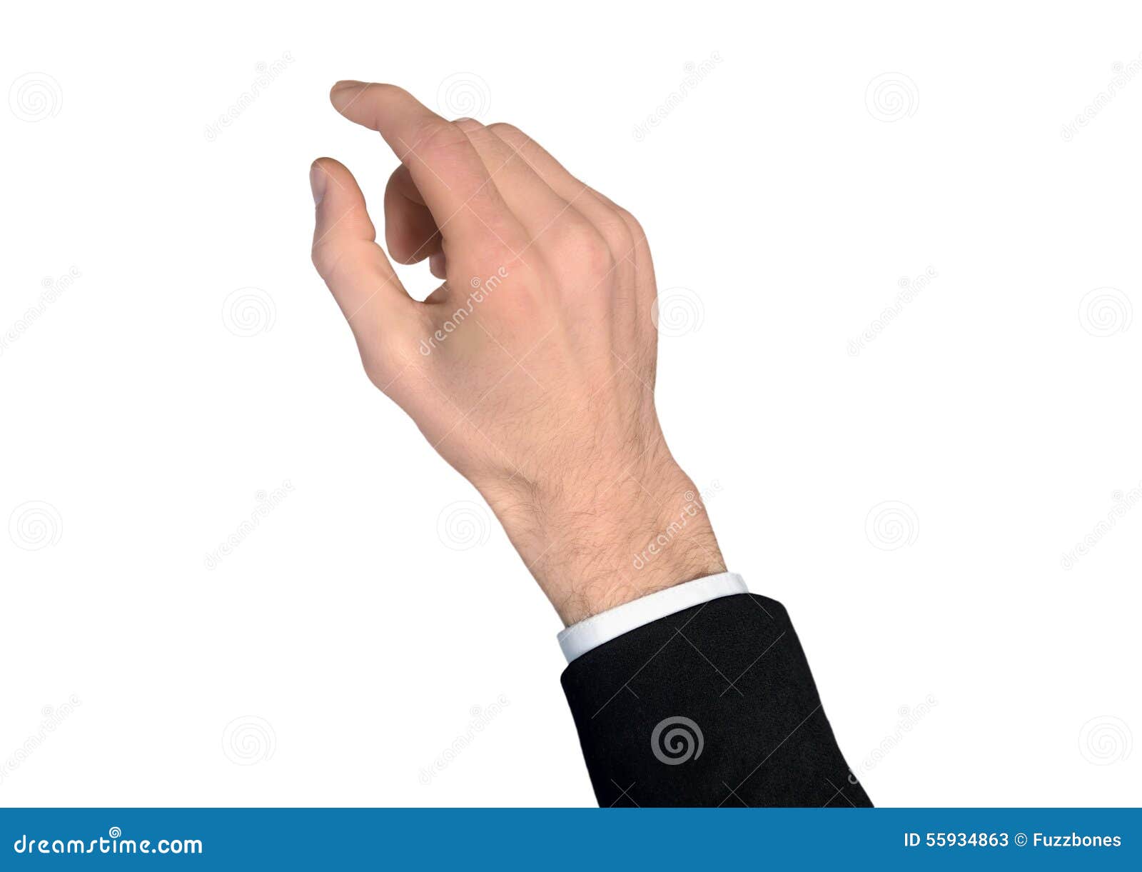 Business Man Hand Grab Something Stock Image - Image of empty, open ...