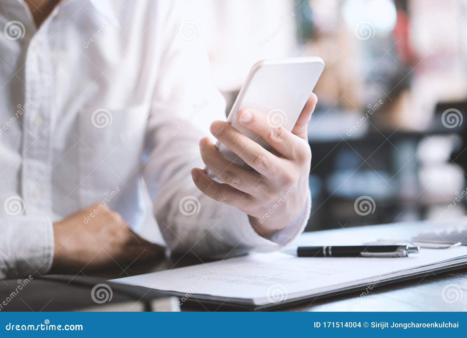 Business Man Hand Hold Smart Phone. Technology Concept Stock Photo ...