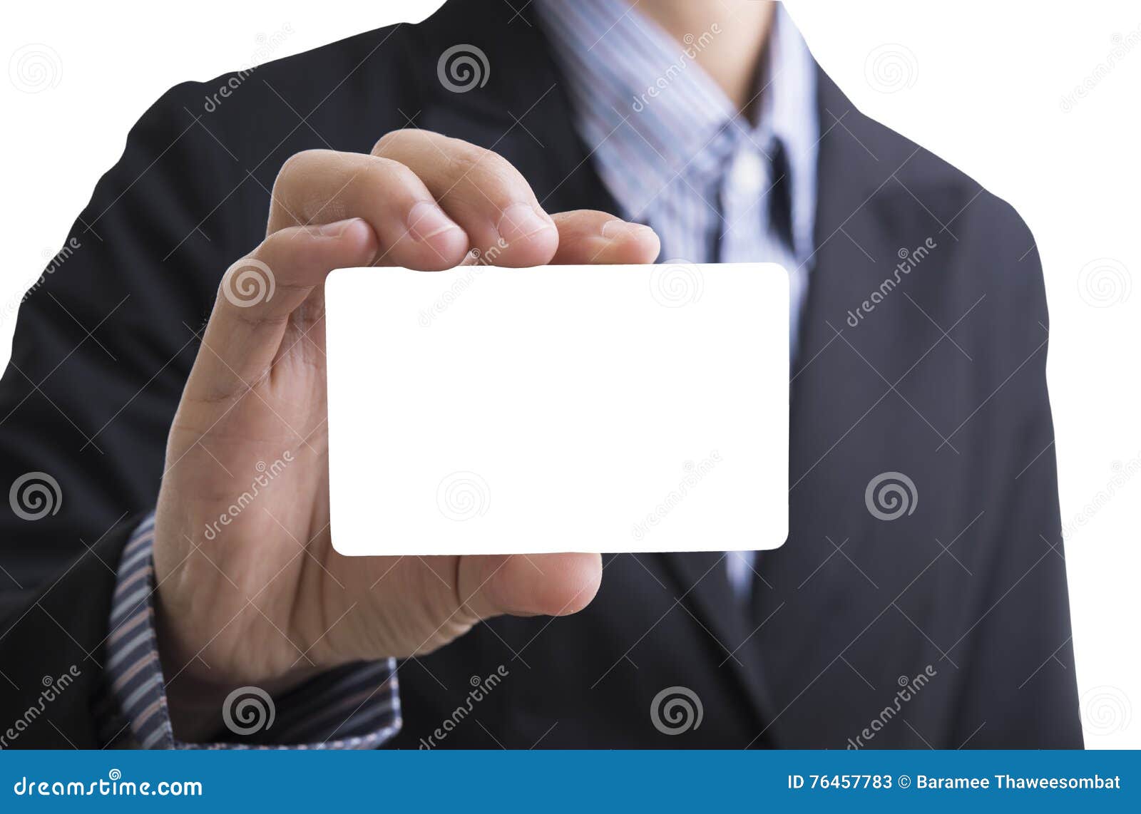 Business Man Hand Holding Blank Business Card Showing Stock Image ... Business Man Hand Holding Blank Business Card Showing Stock Image ...