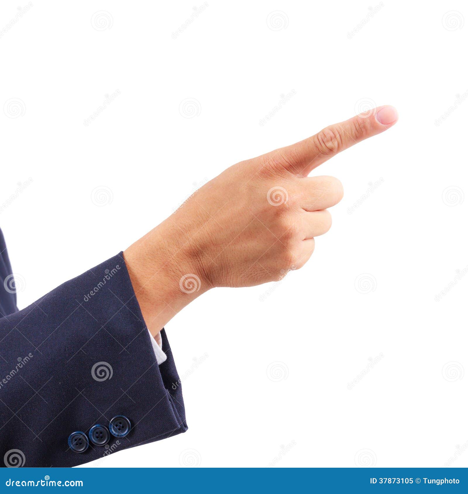 Business man hand pointing stock image. Image of indicating - 37873105