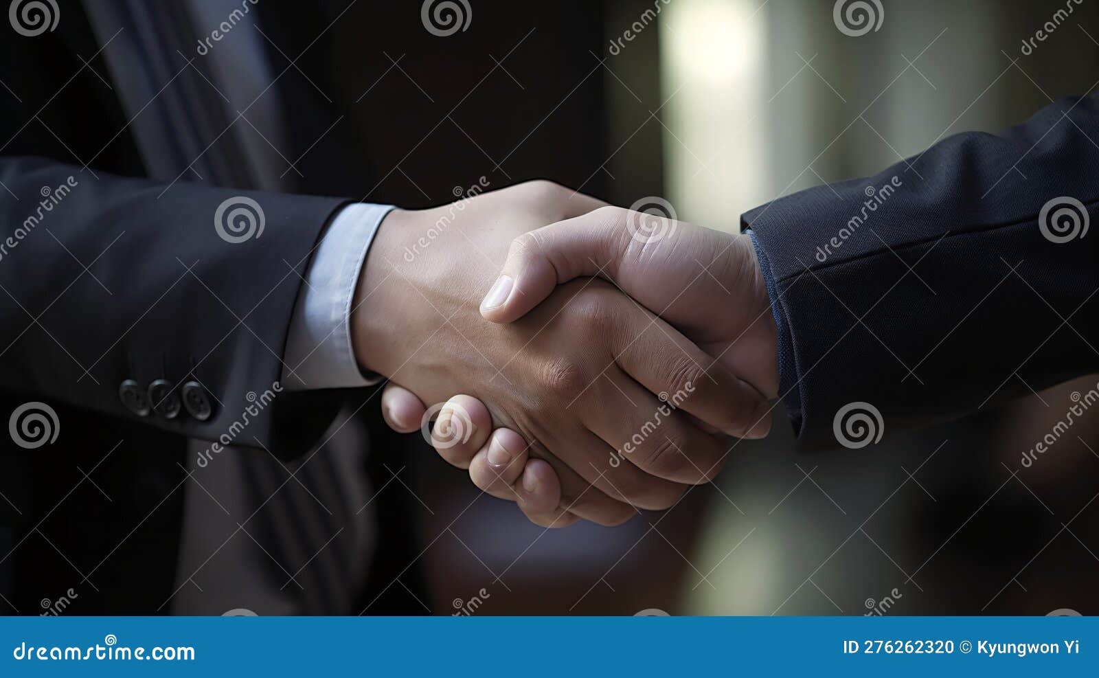 Business Man Hand Shake for Deal Generative Ai Stock Photo - Image of ...