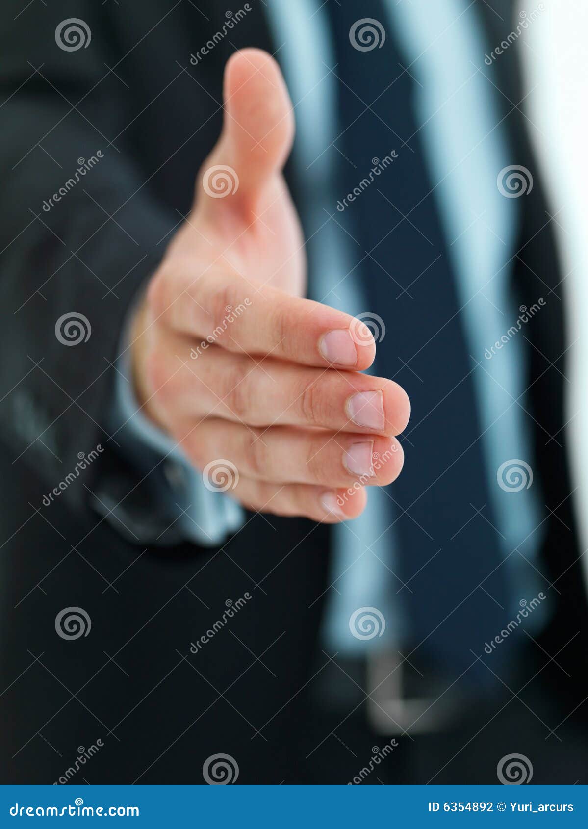 Business Man with a Hand Stretched Out Stock Photo - Image of business ...