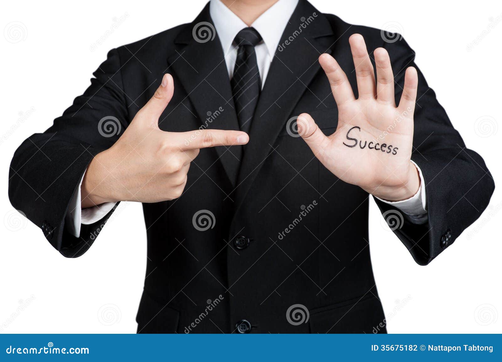 Business Man Hand Success Isolated Stock Photo - Image of attractive ...