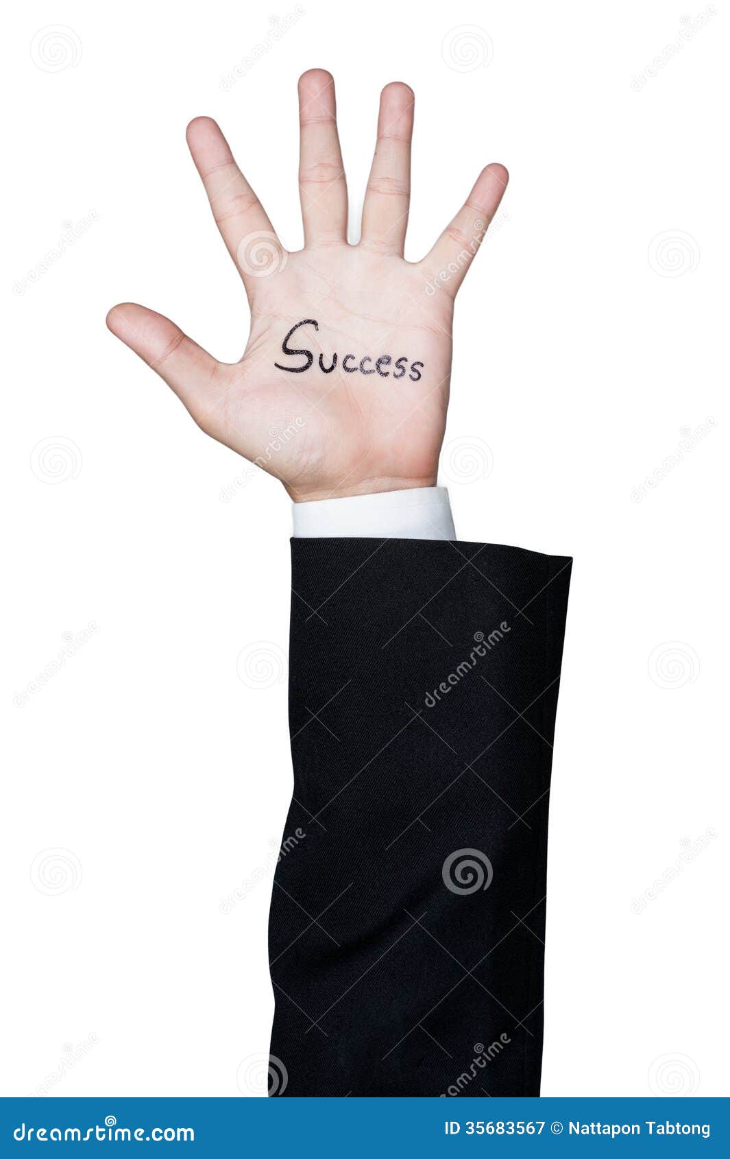 Business Man Hand Success Isolated Stock Image - Image of index, hand ...