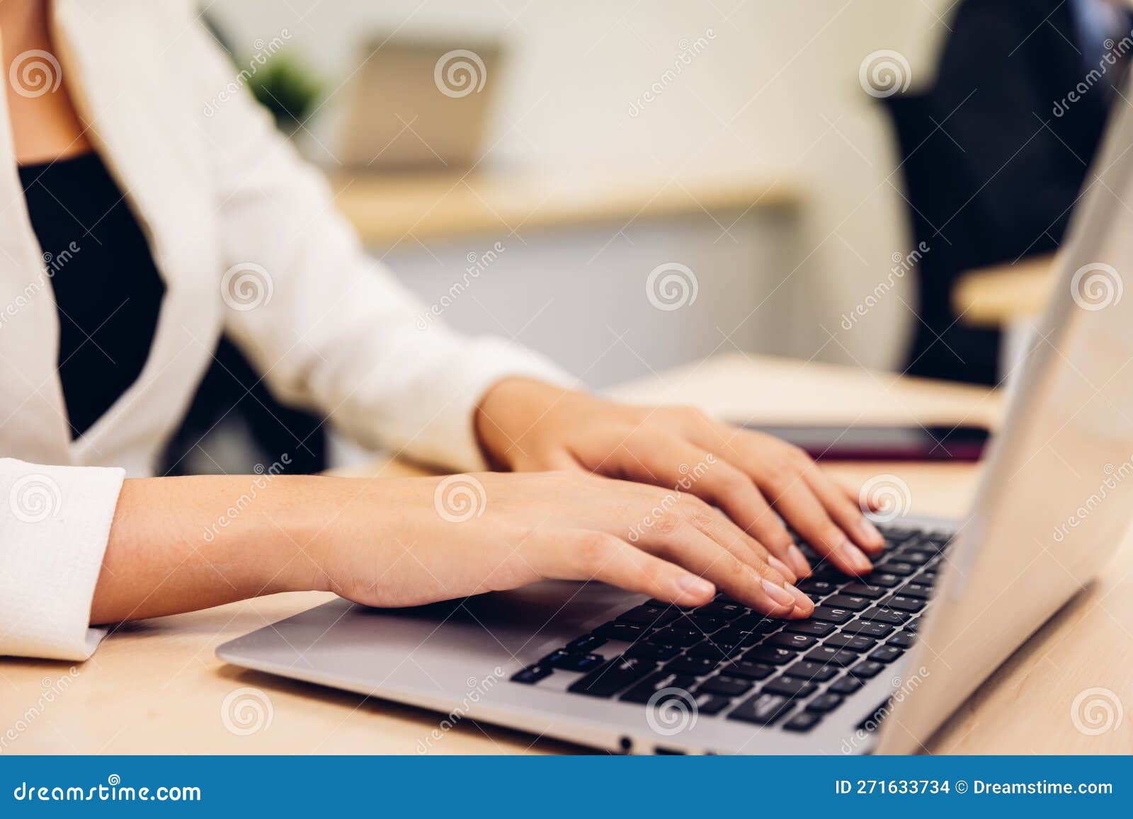 Business Man Hand Using Laptop or Computer Searching for Information in ...
