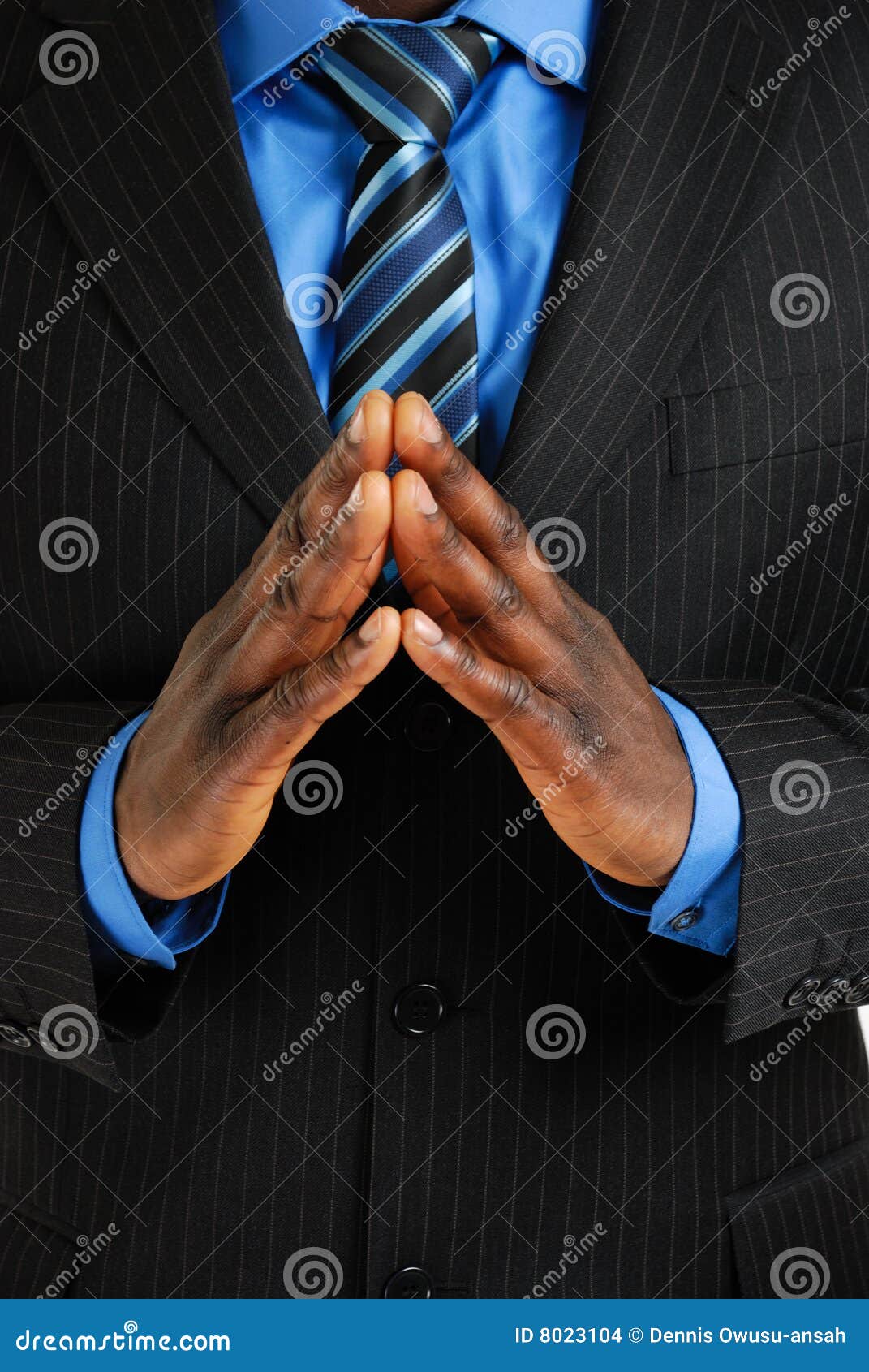 Business Man with Hands Together Stock Photo - Image of adult ...