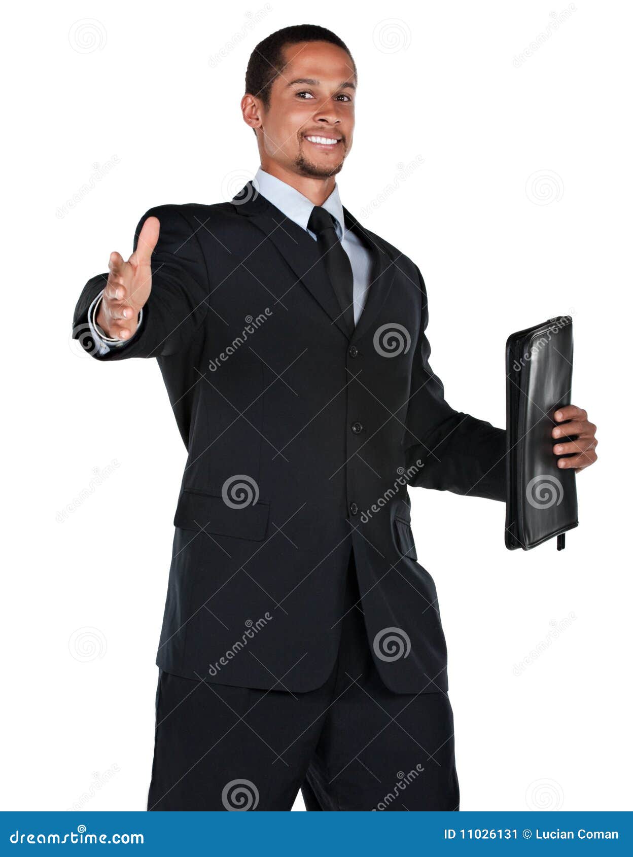 Business man handshake stock image. Image of briefcase - 11026131