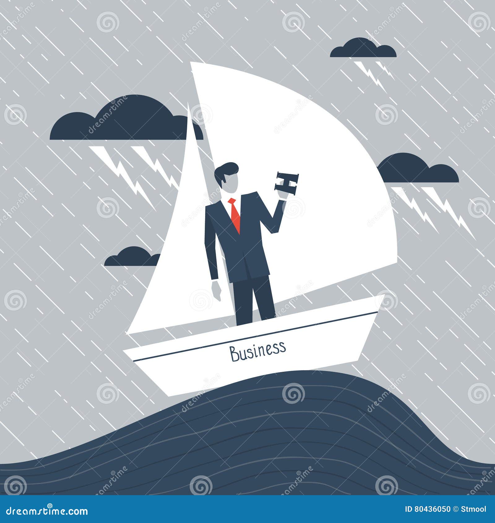 Business Man Having Hard Times Stock Vector - Illustration of hard ...