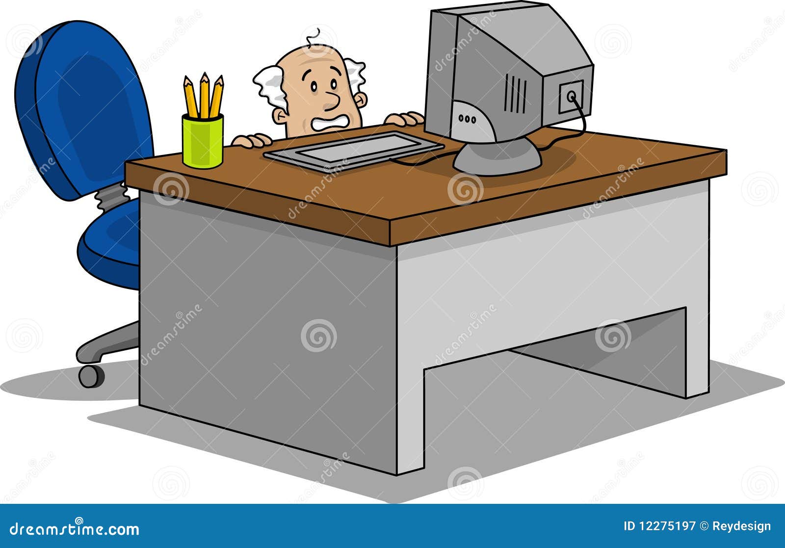 Business man hiding stock vector. Illustration of technology - 12275197