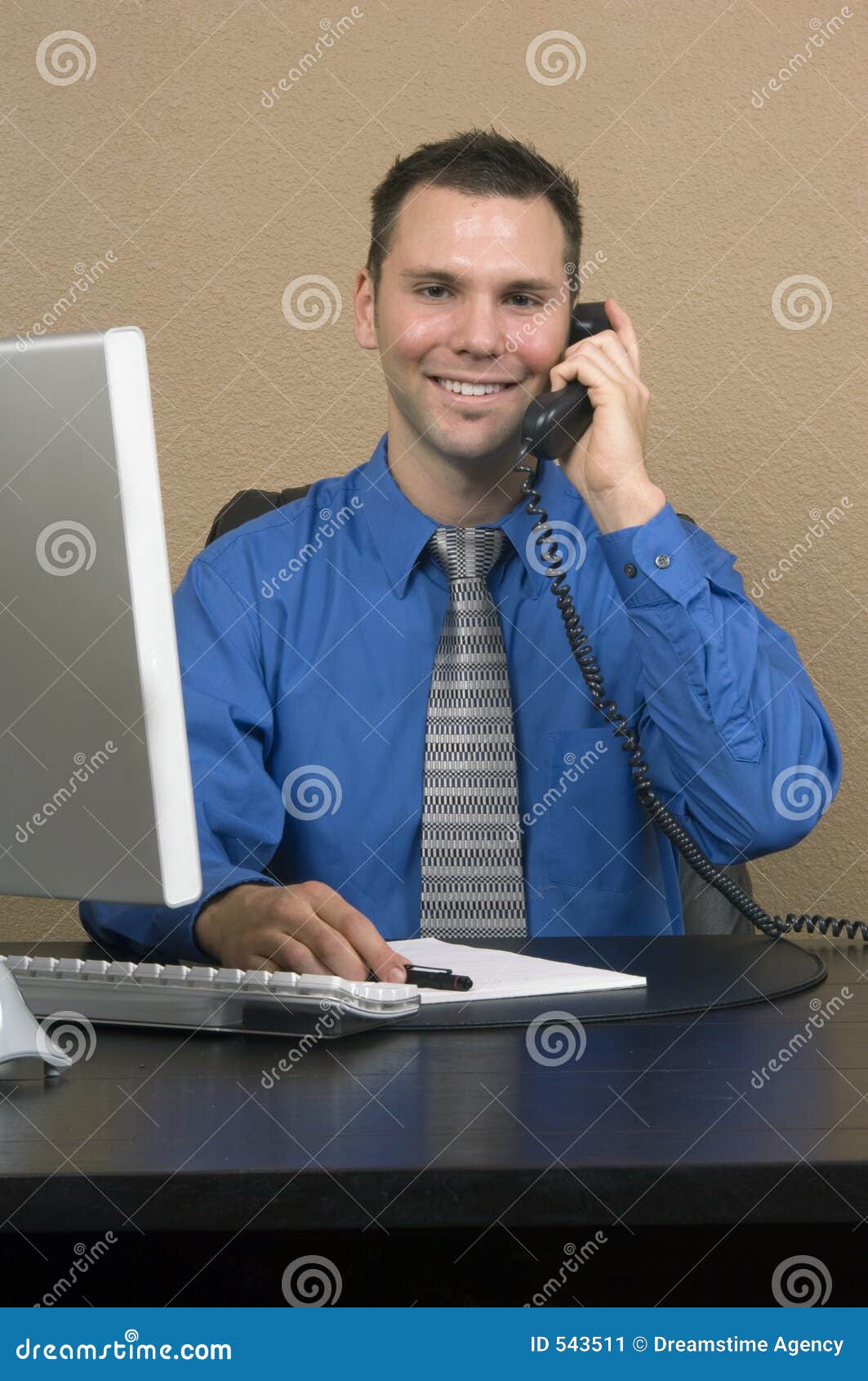 Business man in his office stock image. Image of clerk - 543511