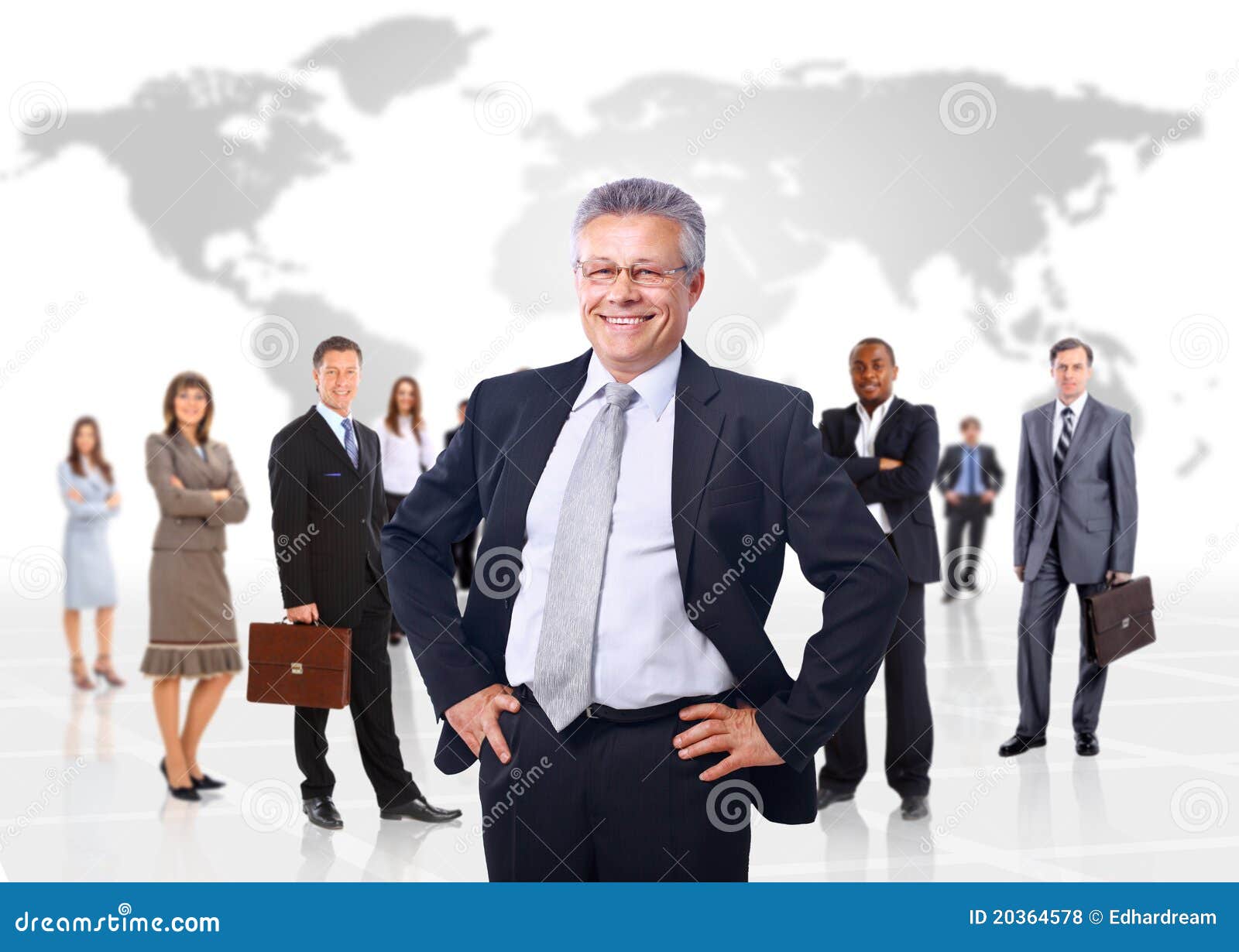 Business man and his team stock photo. Image of businessmen - 20364578