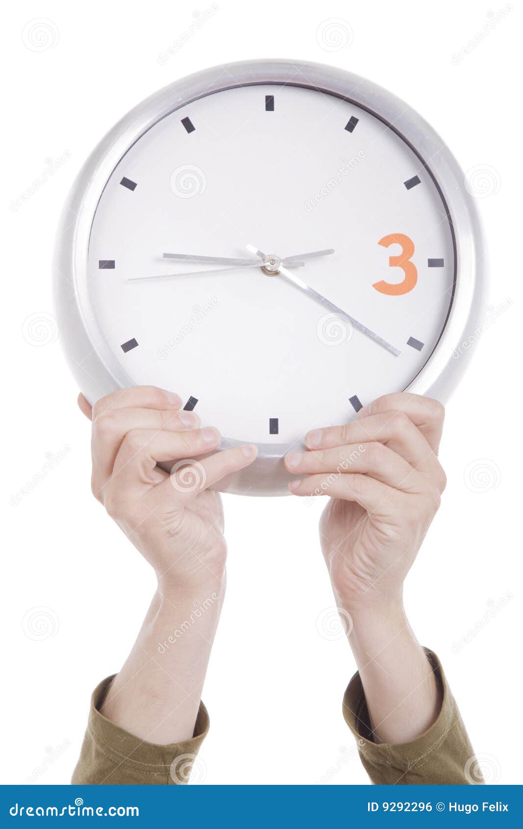 Business Man Holding a Clock Stock Photo - Image of male, hours: 9292296