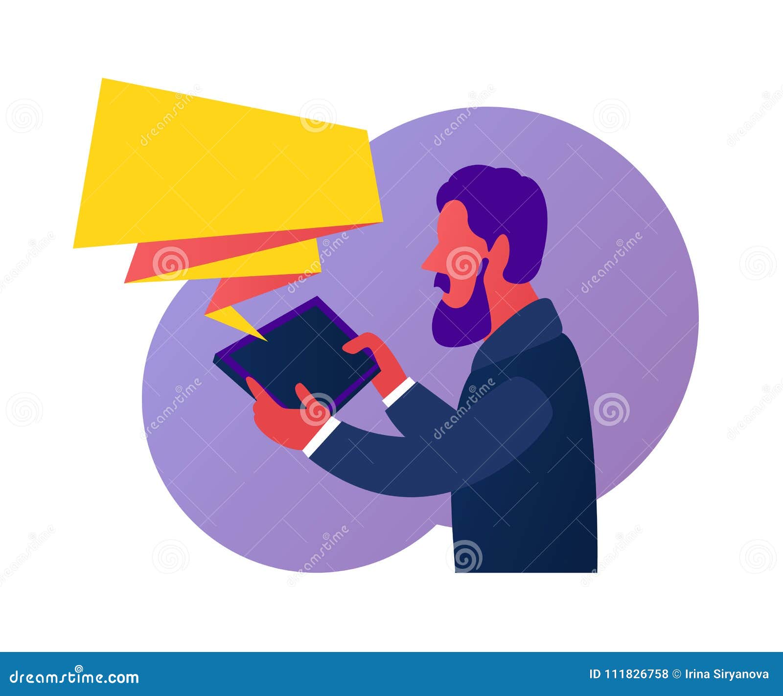 Business Man Holding Document Stock Vector - Illustration of blank ...