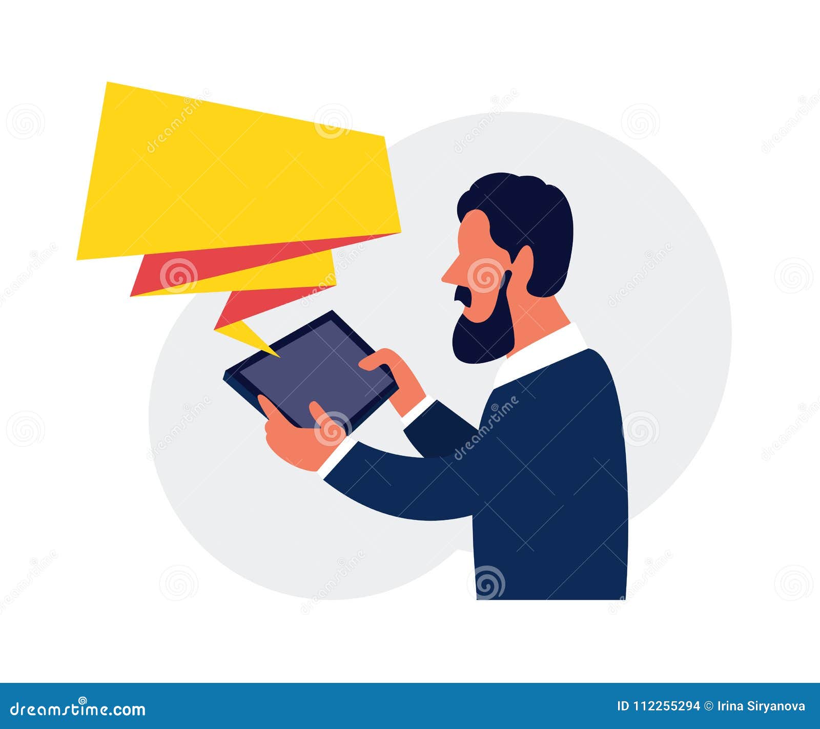 Business Man Holding Document Stock Vector - Illustration of ...