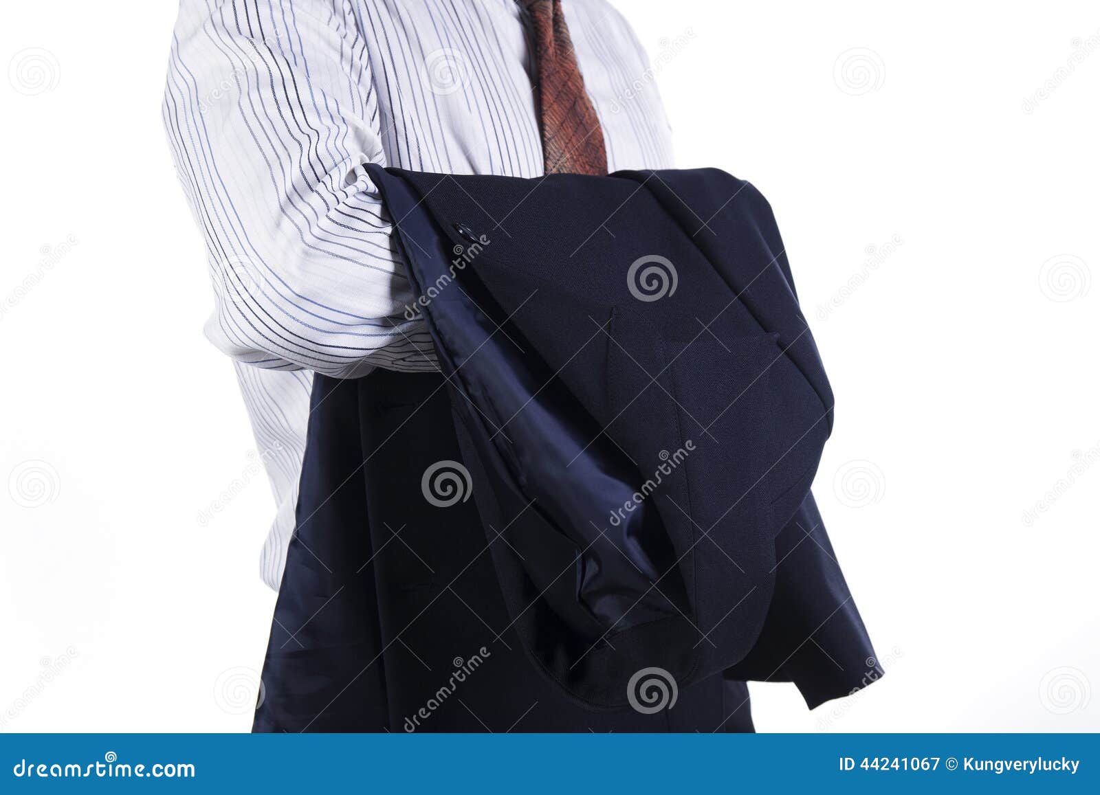 Business Man Holding His Suit Jacket Stock Image - Image of office ...