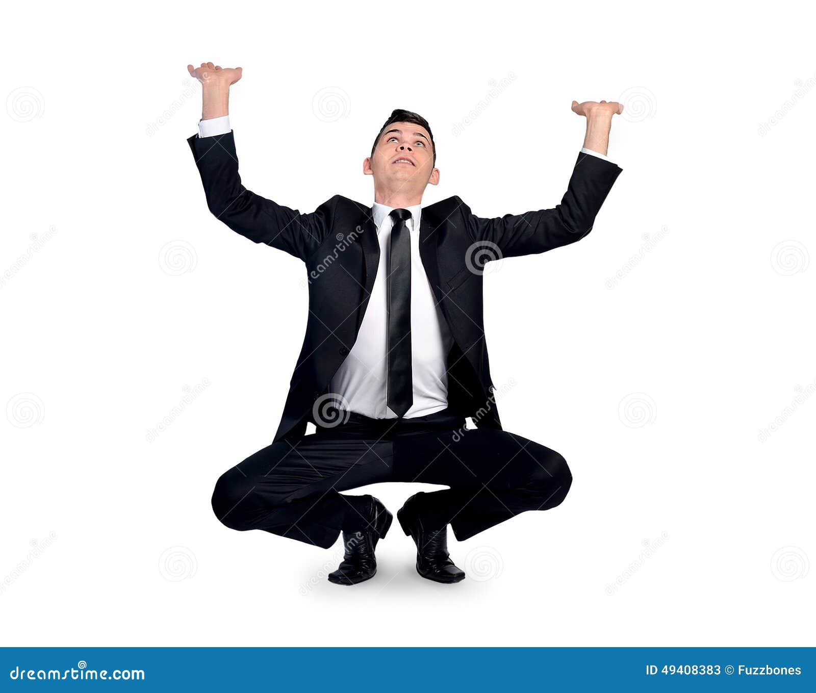 Business Man Holding Nothing Stock Image - Image of power, person: 49408383