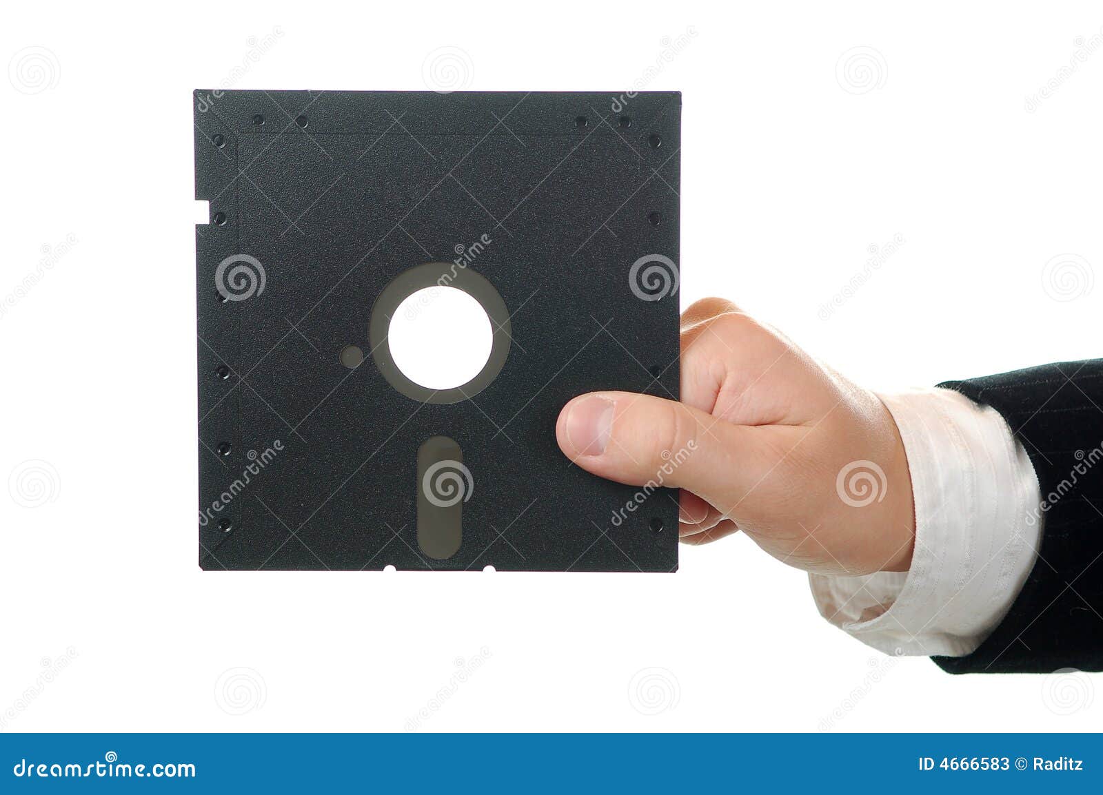 Business Man Holding Old Floppy Stock Image - Image of obsolete ...