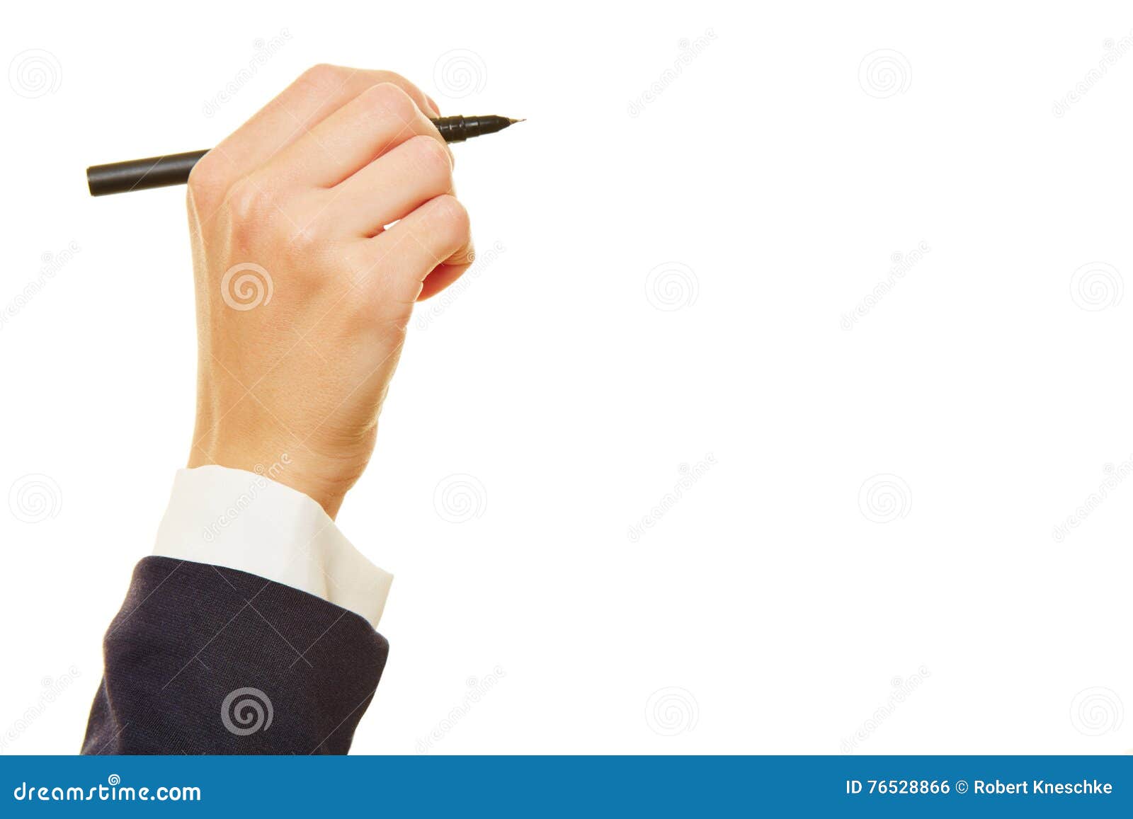 Business man holding pen stock photo. Image of presentation - 76528866