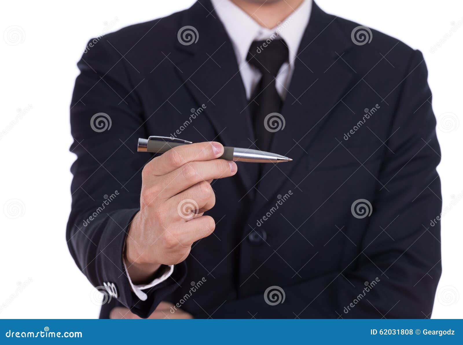 Business man holding a pen stock photo. Image of closeup - 62031808