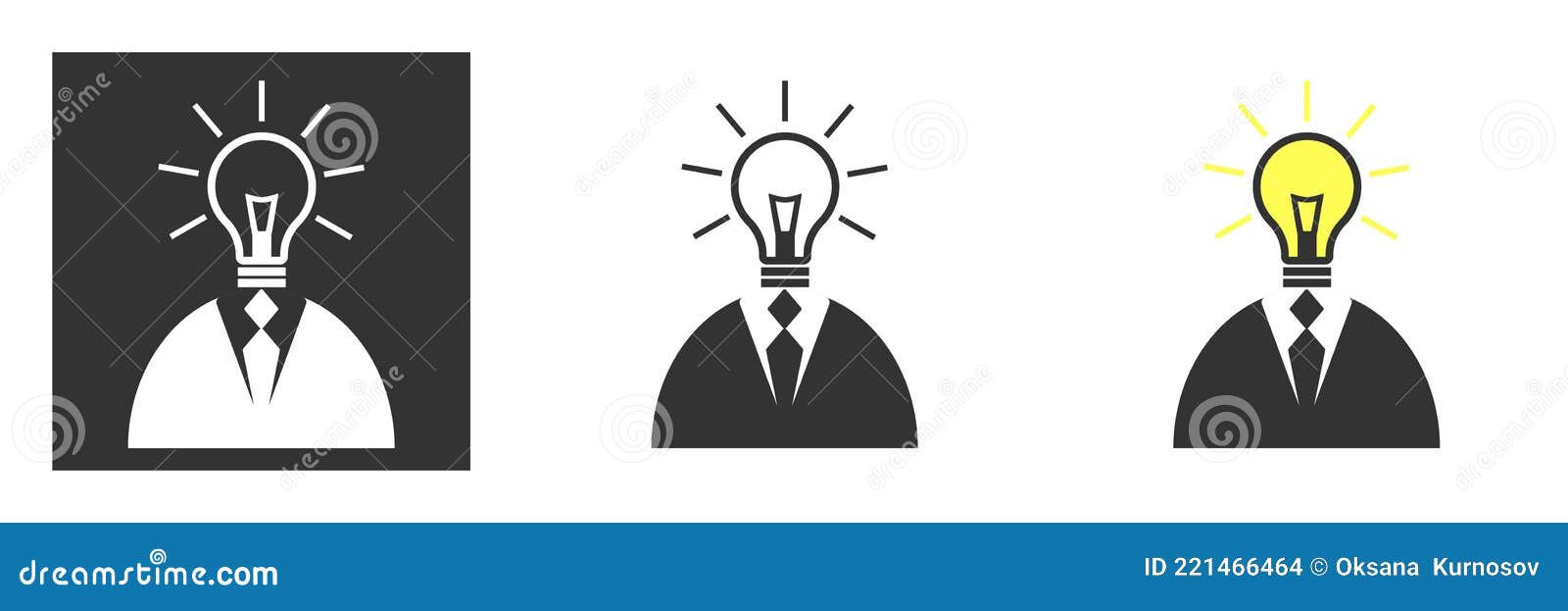 Business Man and Idea Concept Stock Vector - Illustration of ...