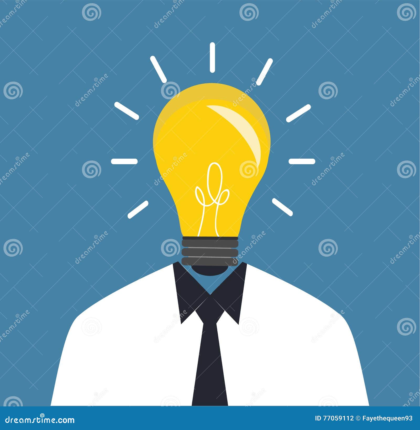 Business man idea stock illustration. Illustration of energy - 77059112