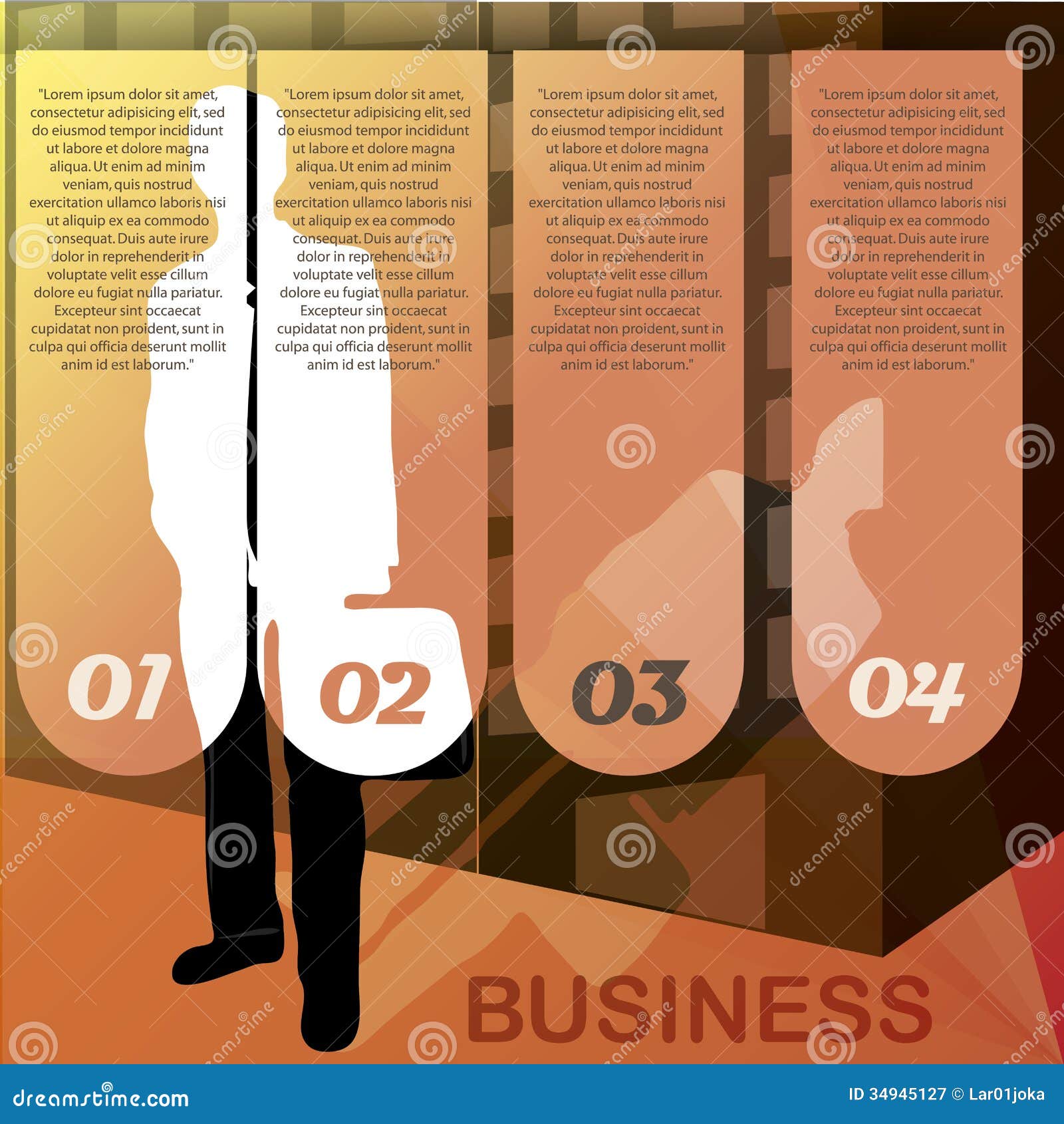 Business man infographic stock vector. Illustration of website - 34945127