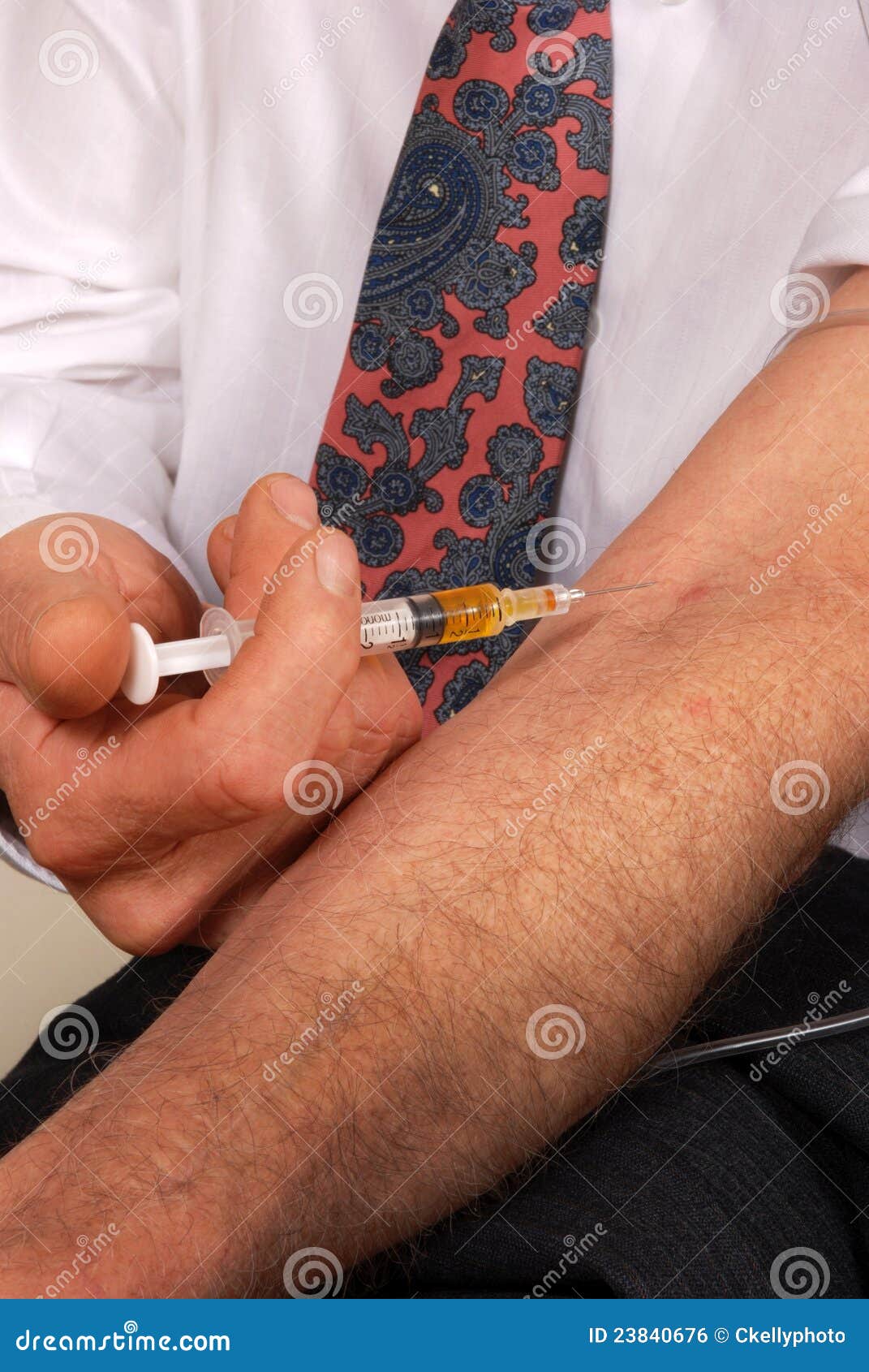 Business Man Injecting Drugs Stock Photo - Image of abuser, shooting ...