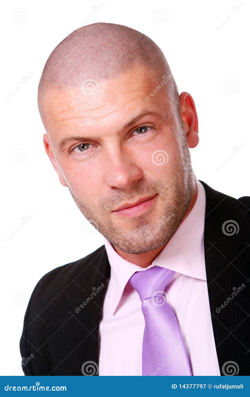 Business Man Isolated on White Stock Image - Image of human, model ...