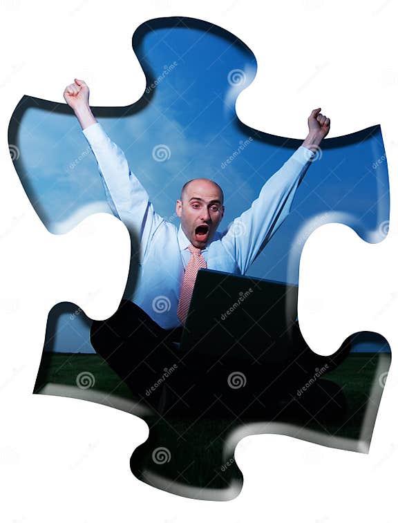Business man jubilating stock photo. Image of fulfillment - 2546980