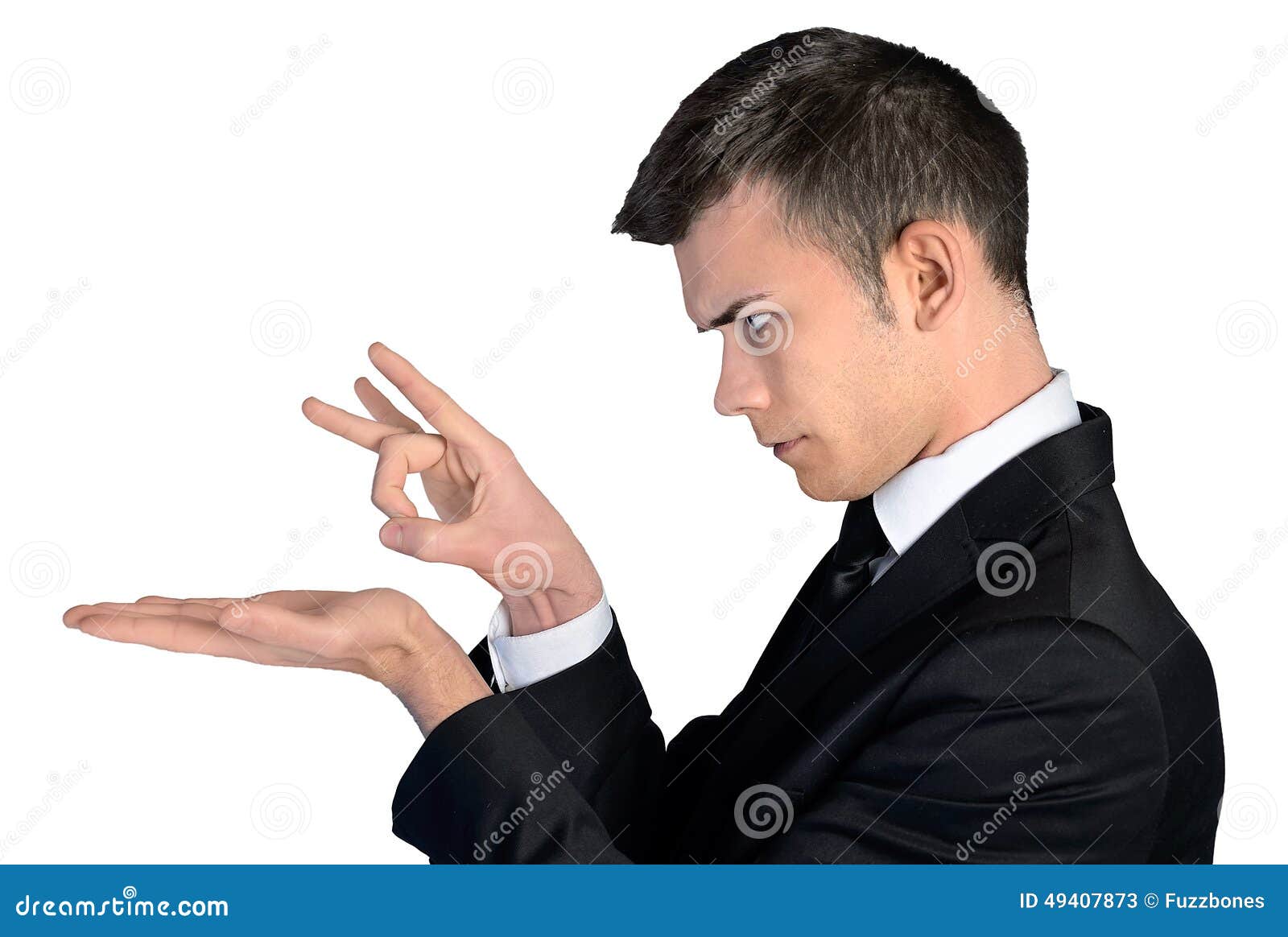 Business Man Kick Something Stock Image - Image of finger, open: 49407873