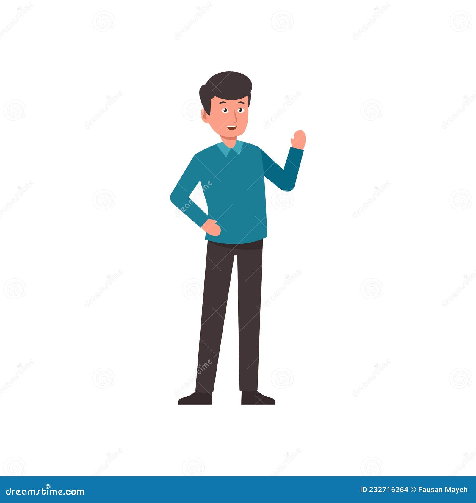 Business Man Leader Character Style Vector Illustration Design Stock ...