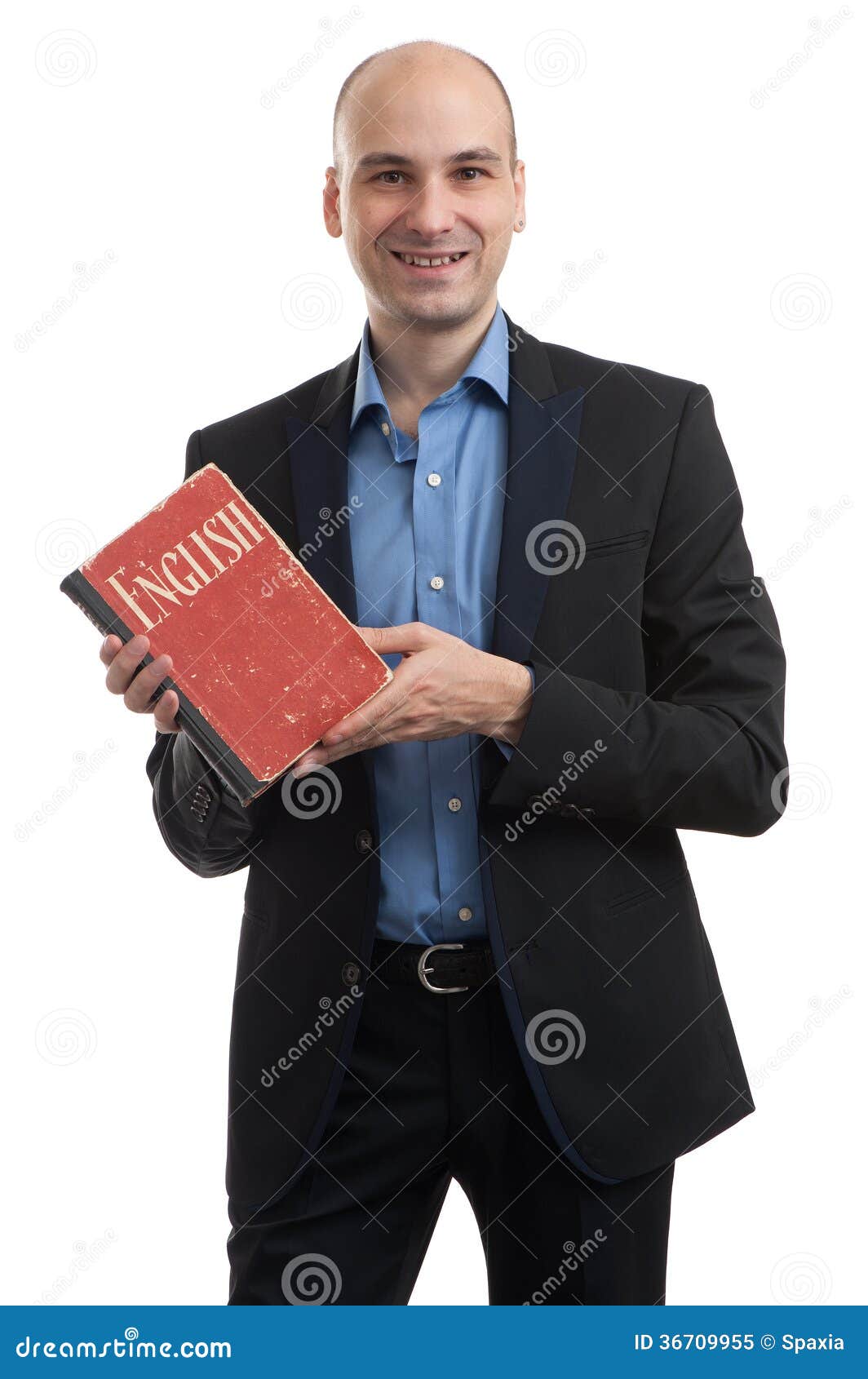 Business Man Learning English Stock Image - Image of international ...