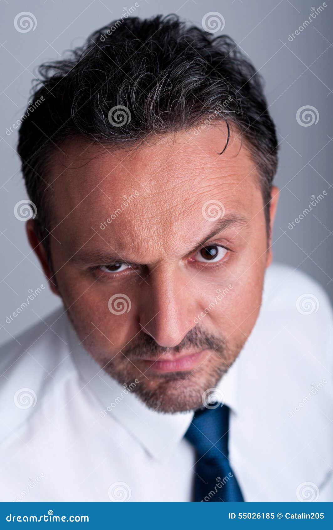 Business Man Lifting One Eyebrow Stock Image - Image of bossy, eyebrow ...