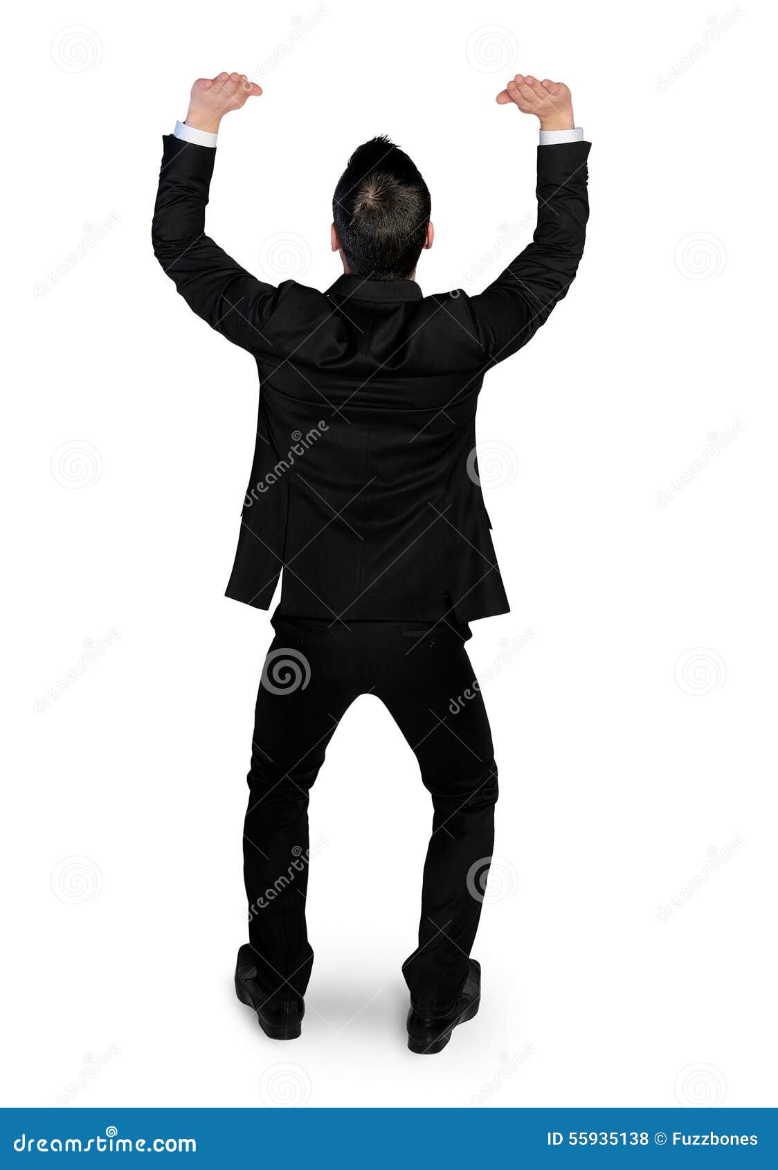 Business Man Lifting Something Stock Photo - Image of manager, body ...