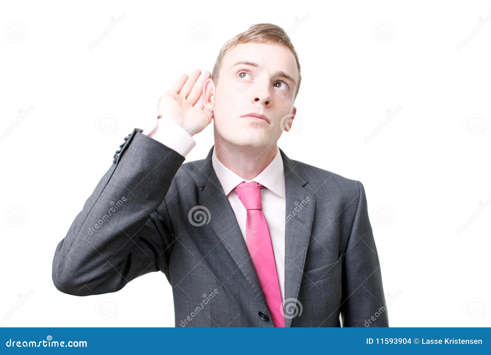 Business man listening stock photo. Image of people, concept - 11593904