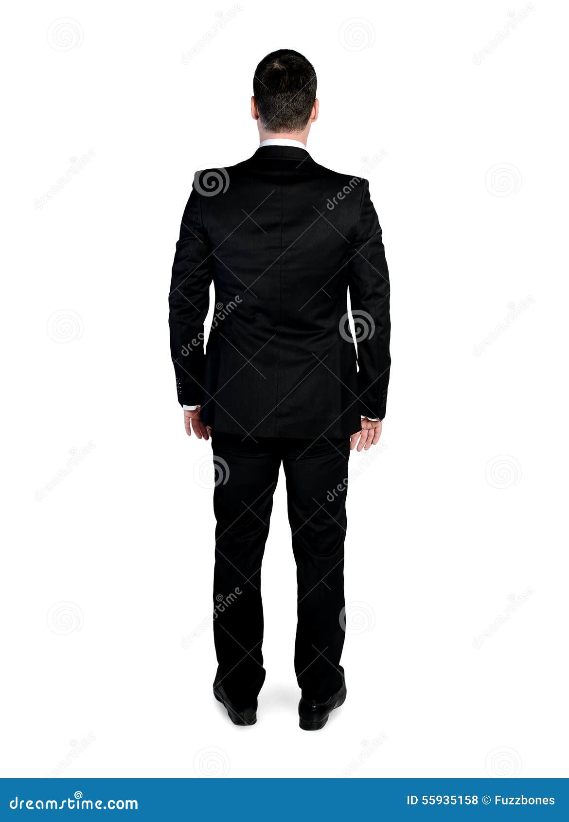 Business man looking back stock photo. Image of isolated - 55935158