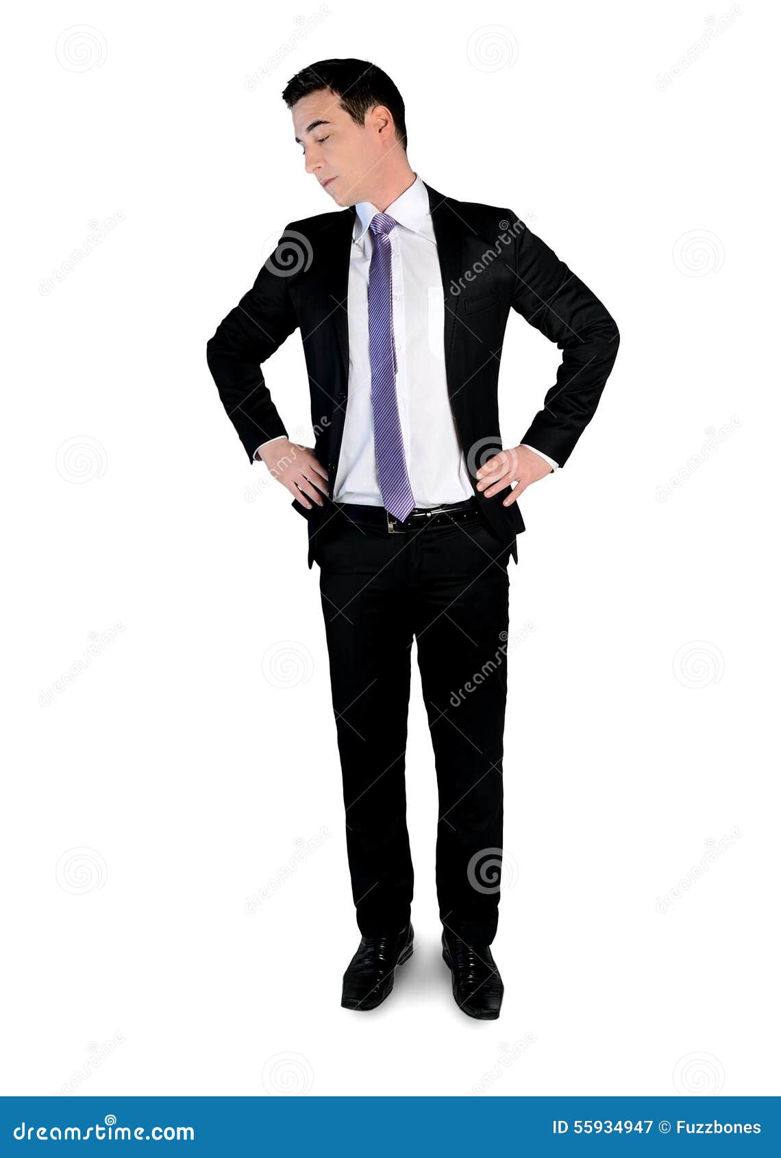 Business man looking down stock image. Image of person - 55934947