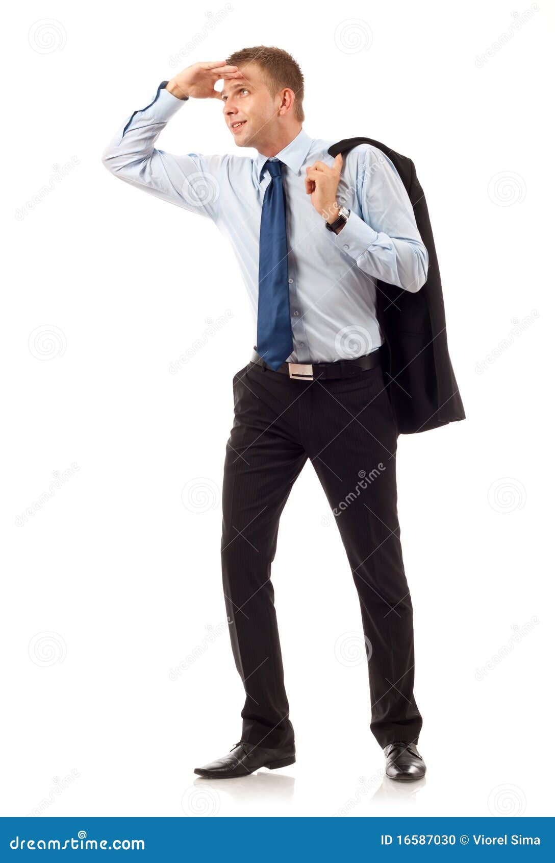 Business Man Looking Forward Stock Photo - Image of business ...