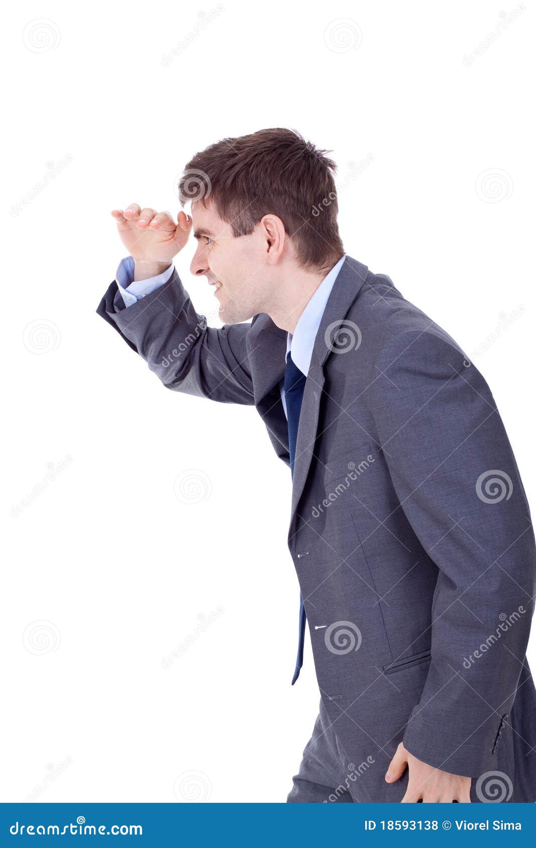 Business Man Looking Forward Stock Photo - Image of optical, head: 18593138