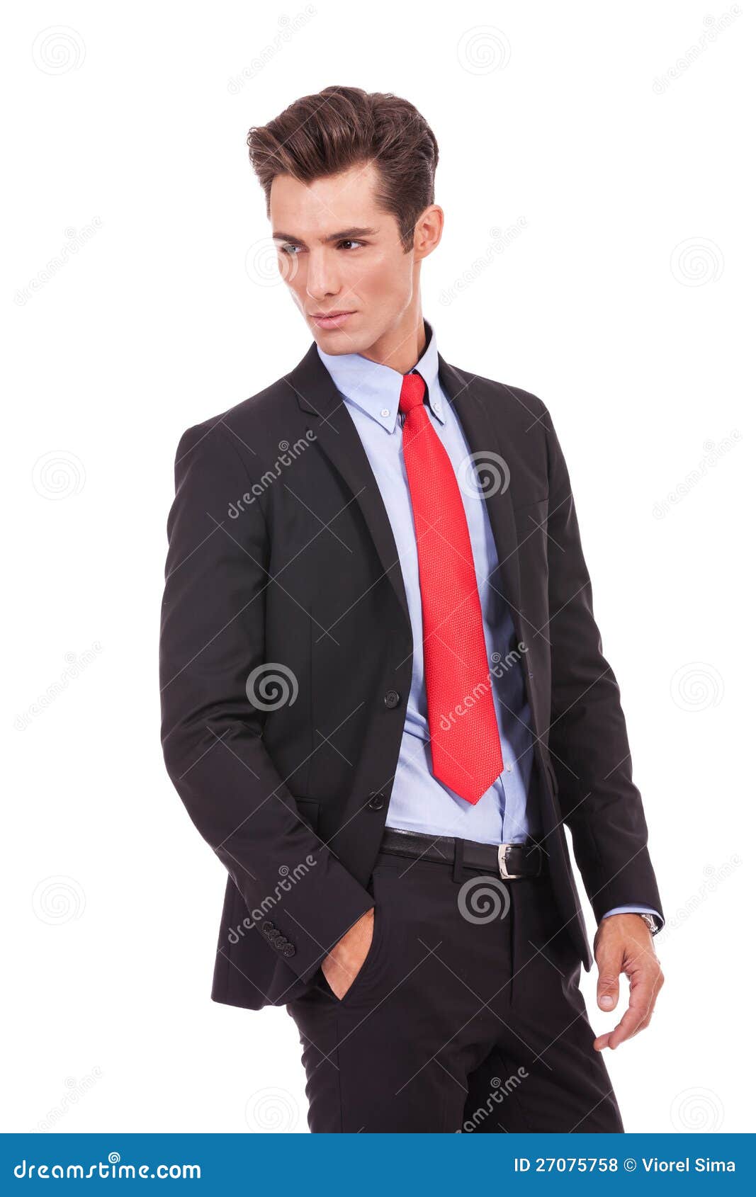 Business Man Looking at His Back Stock Photo - Image of manager ...