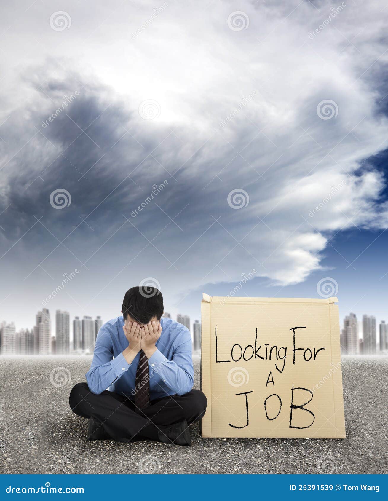 Business Man Looking for a Job Stock Image - Image of entrepreneur ...