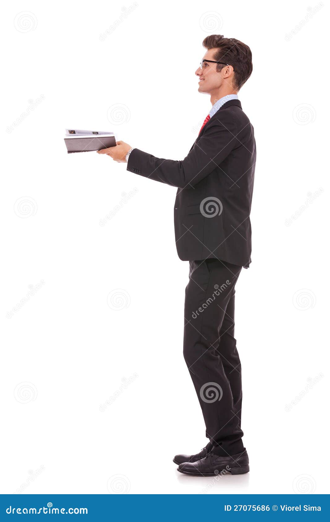 Business Man Looking at Something Stock Photo - Image of handsome ...