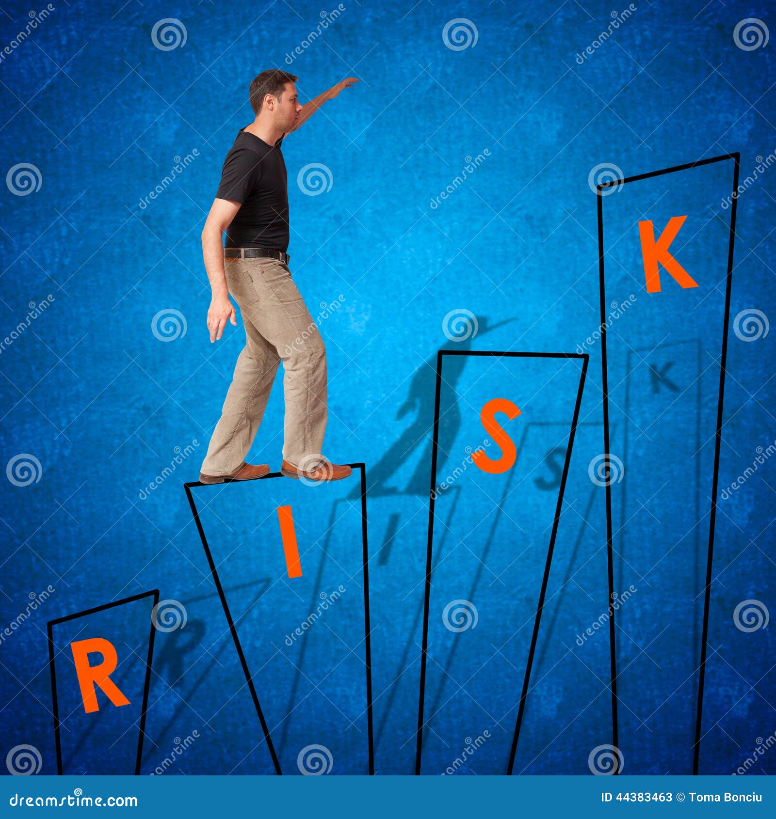 Business Man Looking for Success. Challenge Stock Image - Image of ...