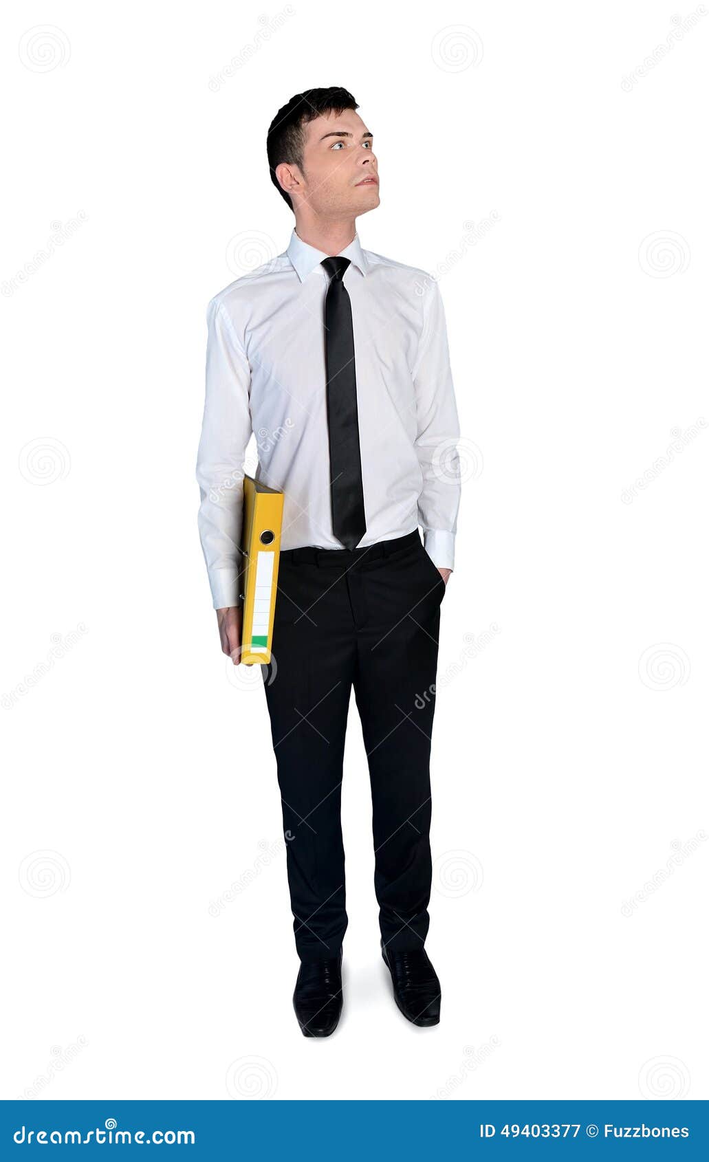 Business man looking up stock image. Image of happy, employee - 49403377