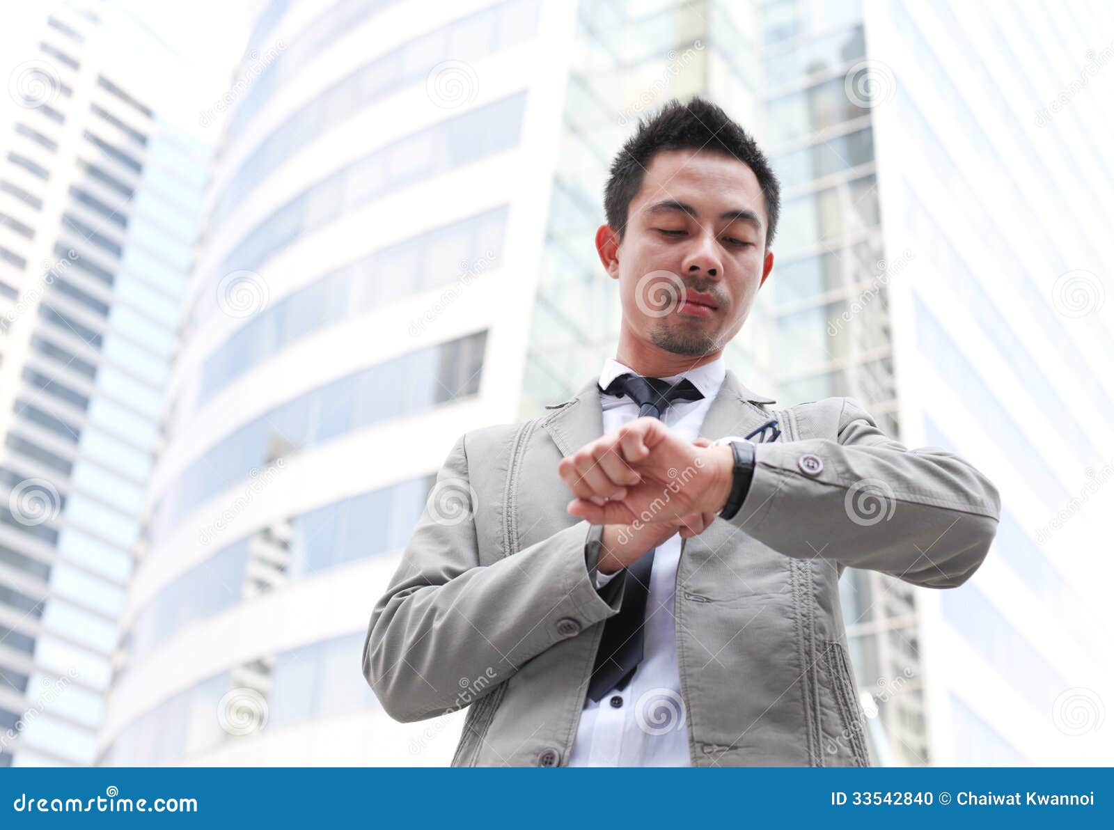 Business Man Looking at Watch Stock Photo - Image of executive, looking ...