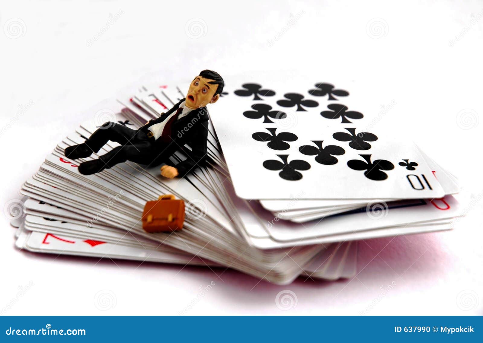 Business Man Loses in Gambling Game Stock Photo - Image of luck ...