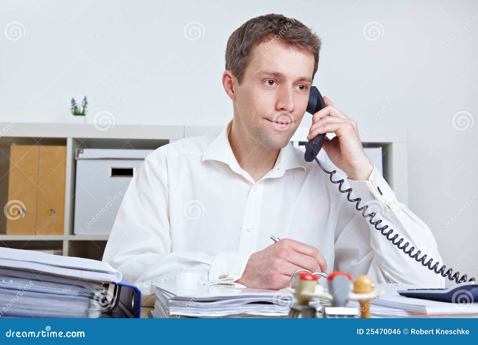 Business man making a call stock photo. Image of kind - 25470046